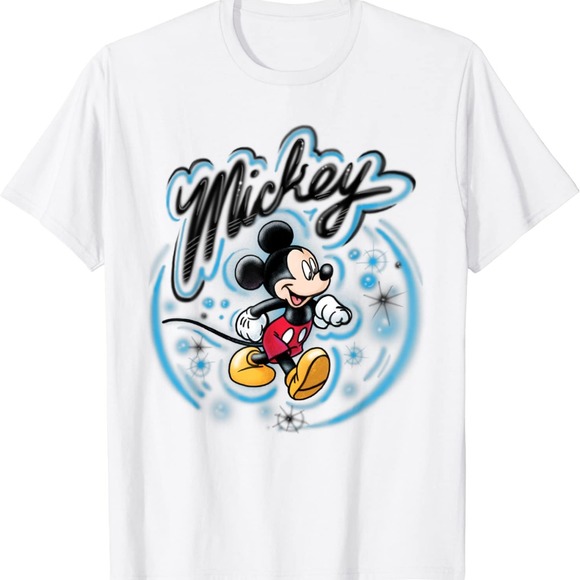 Tops | Disney Mickey Mouse Airbrush | Poshmark